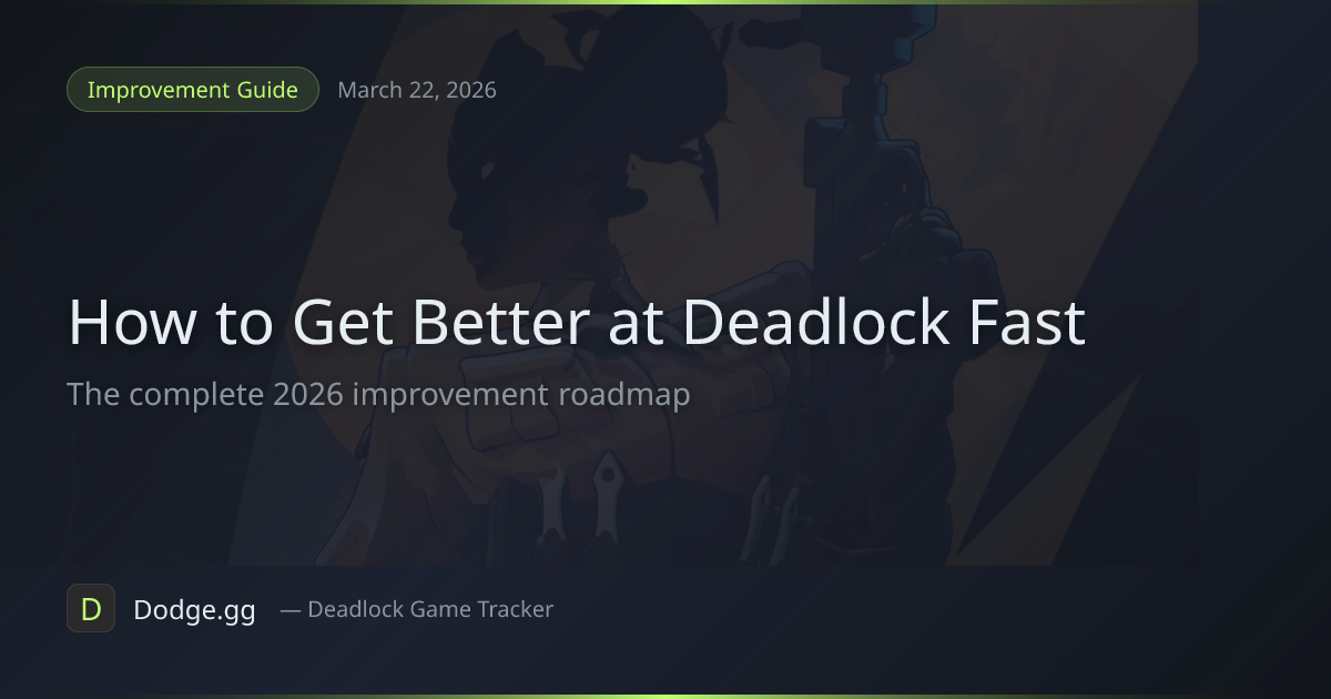 How to Get Better at Deadlock Fast (2026) — Improvement Roadmap | Dodge.gg
