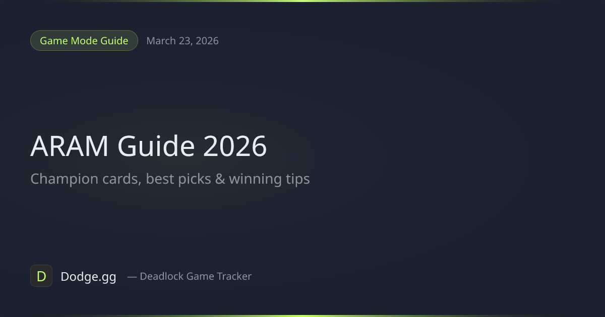 ARAM Guide (2026) — Best Champions, Champion Cards & Tips for Howling ...