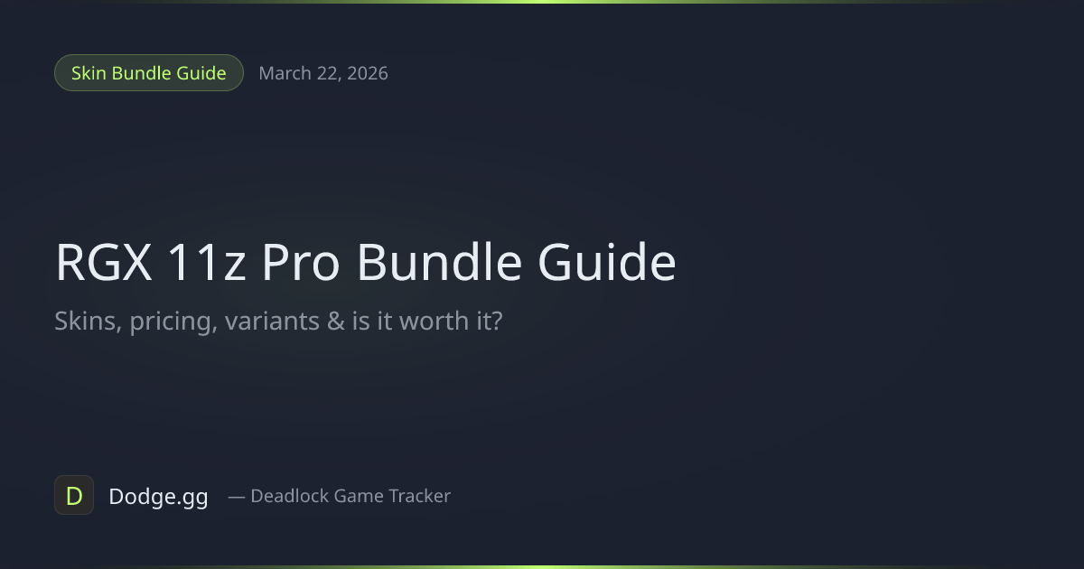 RGX 11z Pro Bundle — Skins, Pricing, Variants & Is It Worth It ...