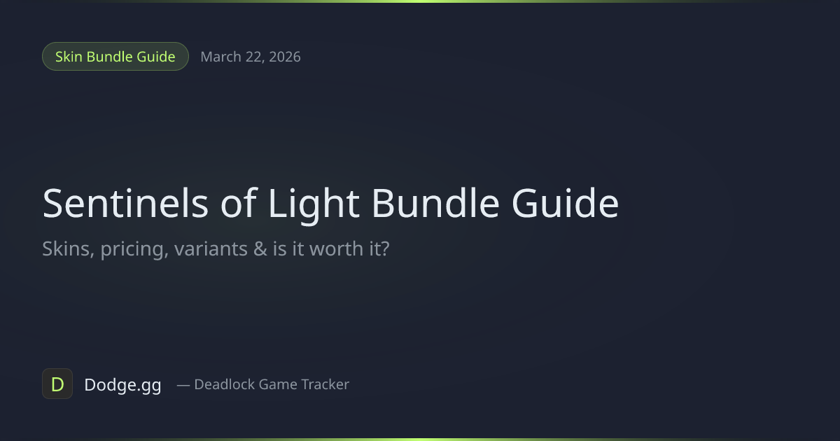 Sentinels of Light Bundle — Skins, Pricing, Variants & Is It Worth It ...