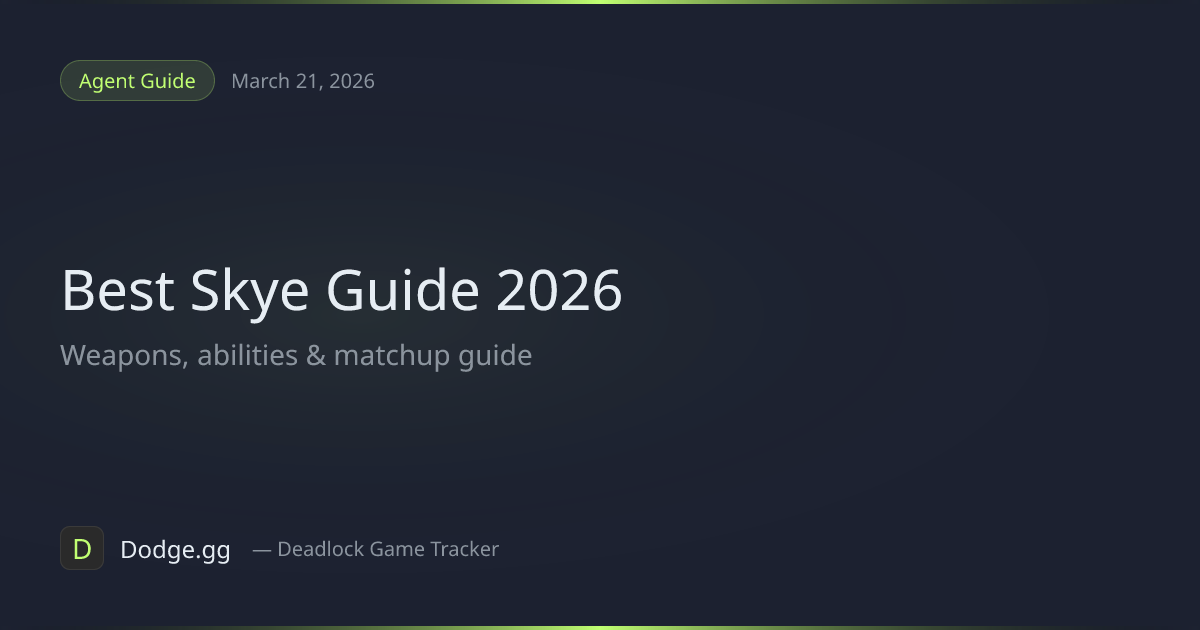Best Skye Agent Guide & Tips (2026) — Valorant | Dodge.gg